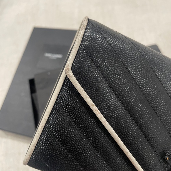 Yves Saint Laurent | Bags | Ysl Monogram Large Flat Envelope Wallet ...
